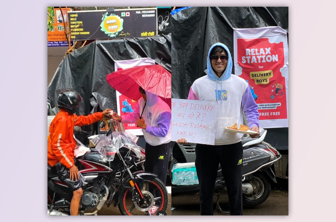 Siddhesh Lokare Builds Relax Station For Delivery Personnel Siddhesh Lokare Builds Relax Station For Delivery Personnel